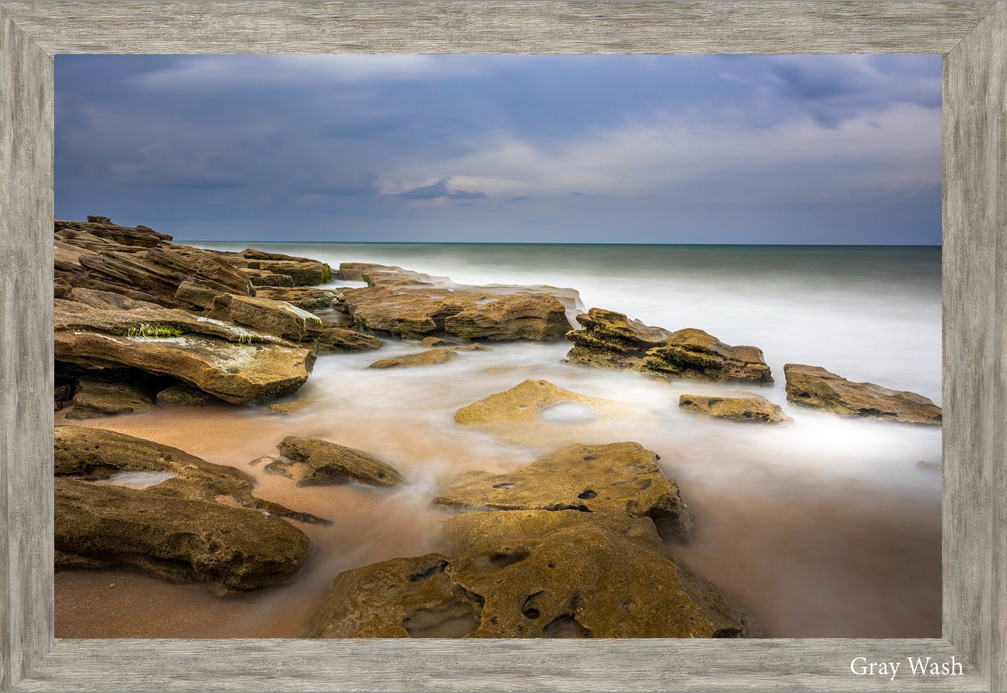 DREAMY BEACH ON THE ROCKS – Wowza Wall Art